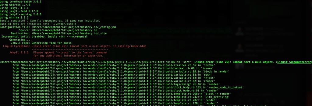 Getting Error While running the command Getting Error While running the command