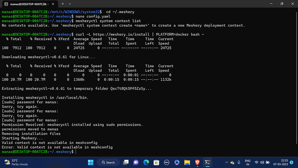 Facing issue while deploying meshery on docker - Meshery - Layer5 ... Facing issue while deploying meshery on docker - Meshery - Layer5 ...
